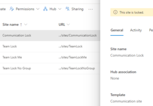 To lock or unlock a SharePoint Online site – IT-Idea